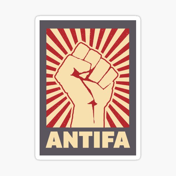 "Antifa" Sticker for Sale by TinusCartoons | Redbubble