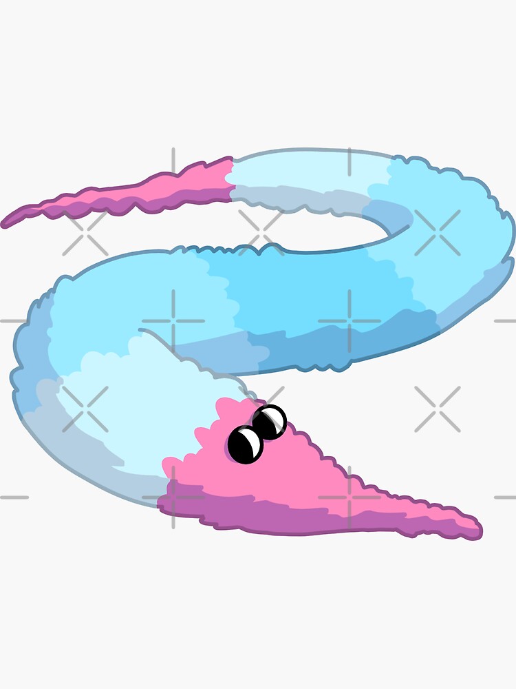 Trans Masculine Pride Flag Worm On A String Sticker For Sale By Olivks Redbubble