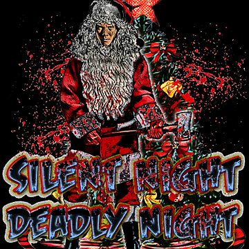 "80s Deadly Santa Christmas Eve" Sticker for Sale by thelittleleaf ...