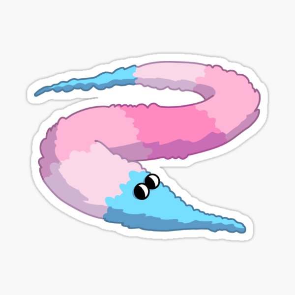 "Trans Feminine Pride Flag | Worm on a String" Sticker for Sale by ...