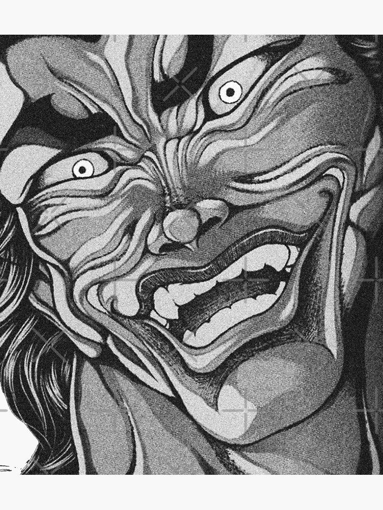 "Yujiro Hanma" Sticker for Sale by designskull | Redbubble