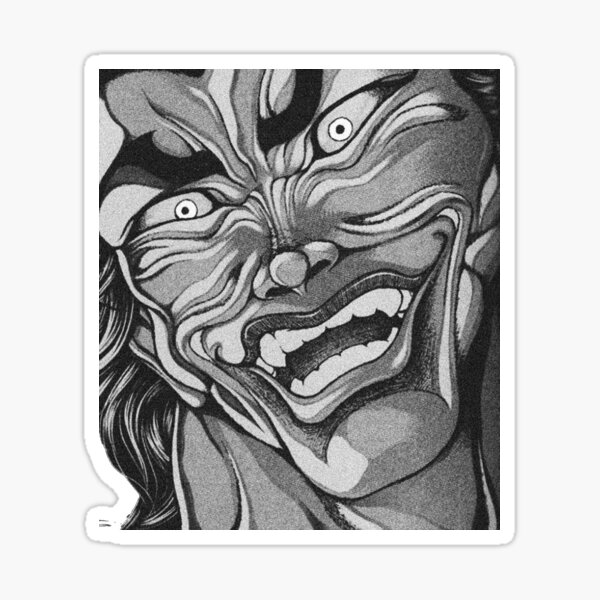 "Yujiro Hanma" Sticker for Sale by designskull | Redbubble