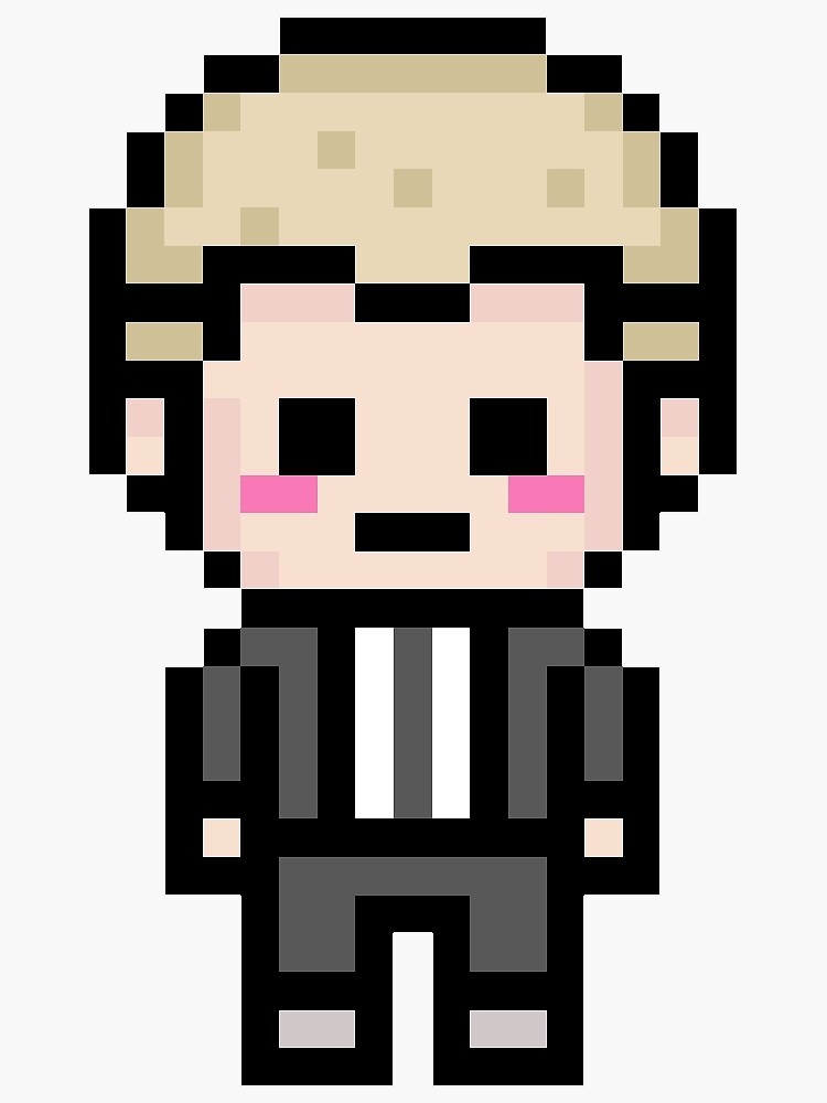"Pixel Fuyuhiko kuzuryu " Sticker for Sale by Something-Artz | Redbubble