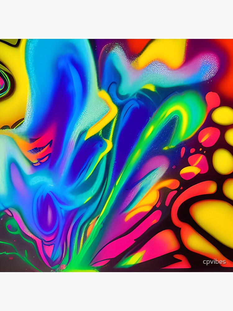 "Vivid Retro Neon Lava Lamp And Spray Paint Inspired Design, Lava Spray ...