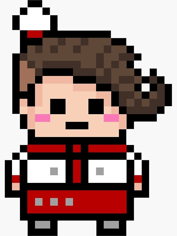 "Pixel Teruteru Hanamura " Sticker for Sale by Something-Artz | Redbubble