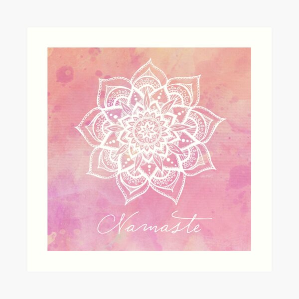 "Namaste - Rose Quartz" Art Print by CarlyMarie | Redbubble