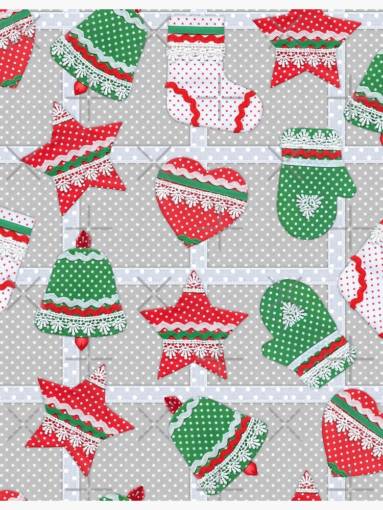 " Christmas Design Patchwork " Poster for Sale by SyedKazmi | Redbubble