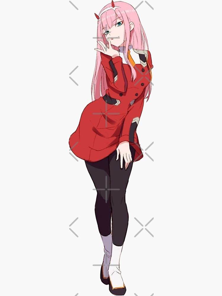 Zero Two Darling In The Franxx Sticker For Sale By Yor Art Redbubble