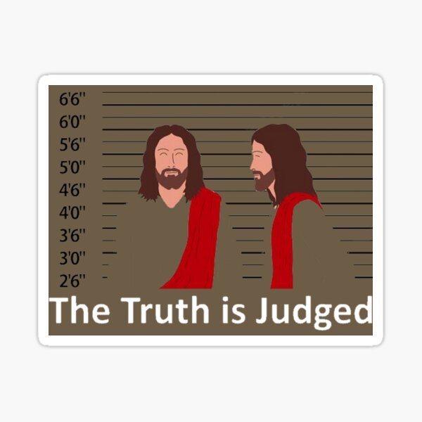 "Jesus is Judged" Sticker for Sale by SkinComix | Redbubble