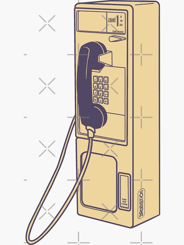 "Payphone" Sticker for Sale by thedrumstick | Redbubble