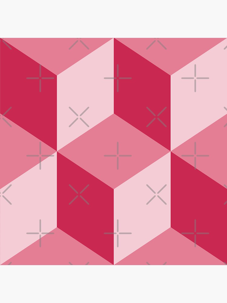 "cubic, 3D cube" Sticker for Sale by MG-S | Redbubble