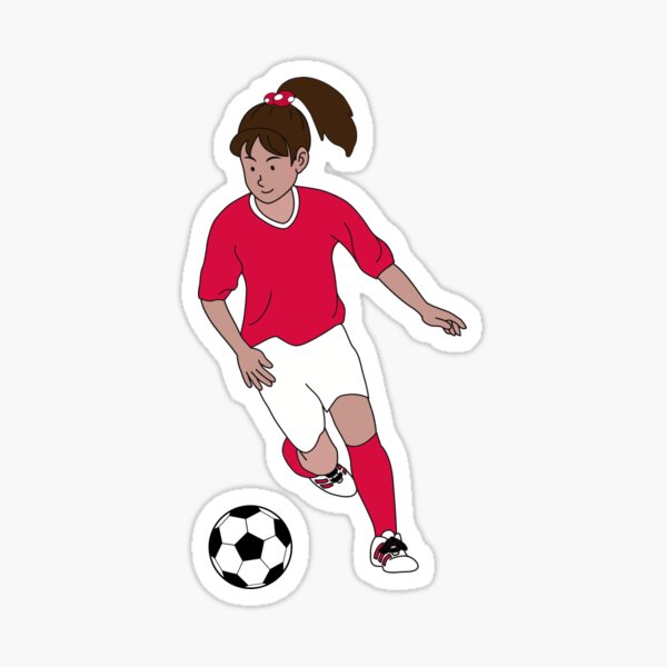 "Soccer Girl" Sticker for Sale by skcforkids | Redbubble