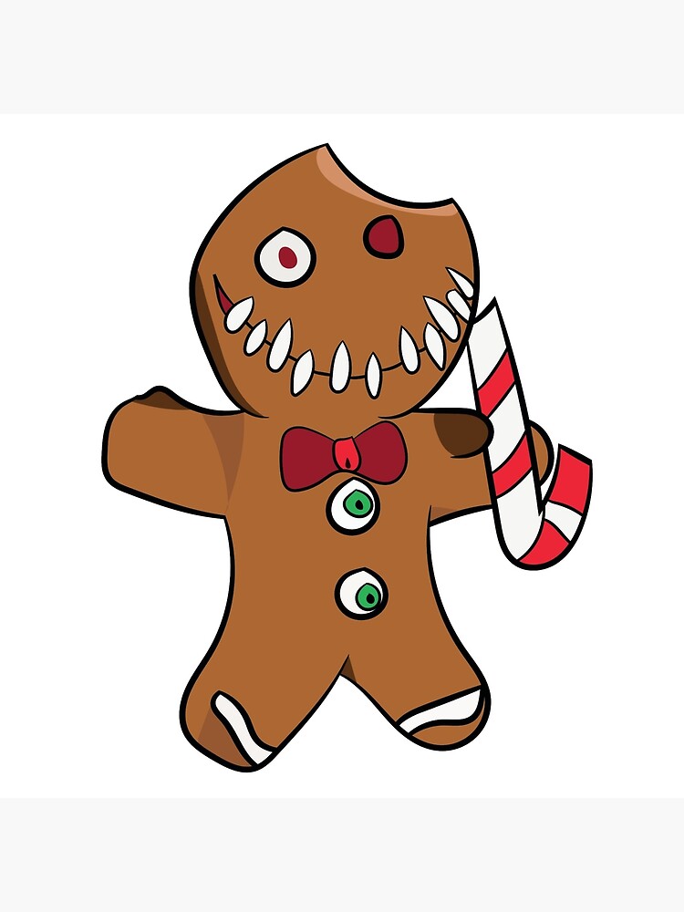 "Creepy Christmas Gingerbread Man" Poster for Sale by messaoudi1 ...