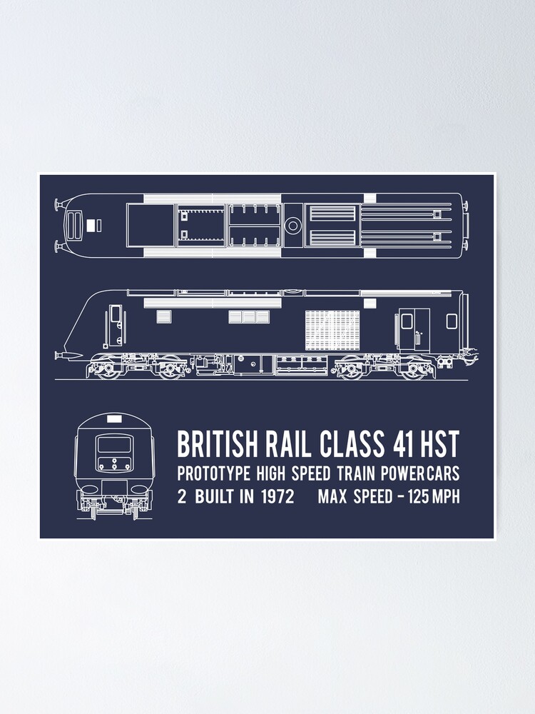 "British Rail Class 41 HST Prototype High Speed Train Locomotive ...