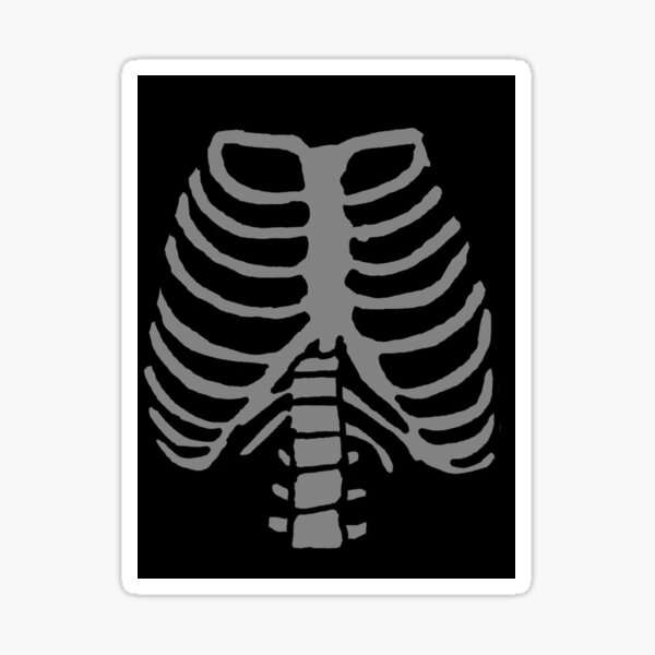 "Rib Cage " Sticker for Sale by ThePureAudacity | Redbubble