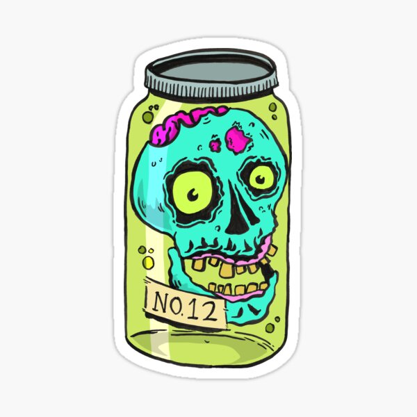 "Specimen Jar No.12" Sticker for Sale by Lithium-Ryan | Redbubble