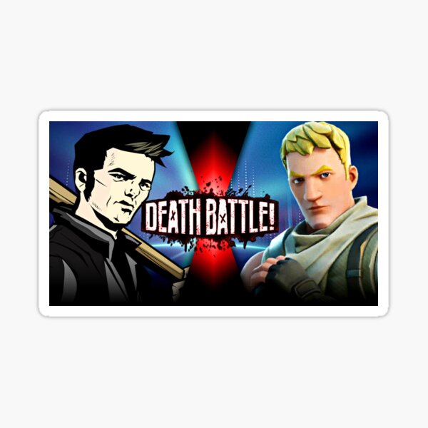 "Death Battle!" Sticker for Sale by SkippyDesign | Redbubble