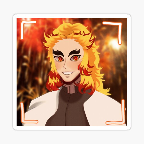 "Set fire to your heart! rengoku kimetsu no yaiba" Sticker for Sale by ...