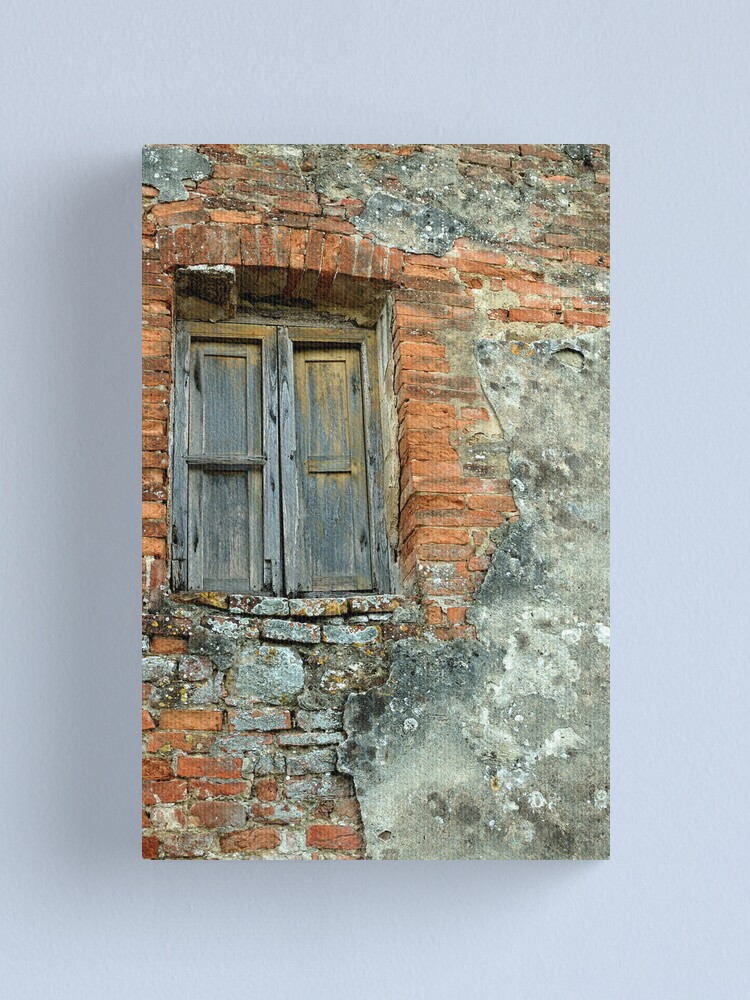 "Brick Wall, Tuscany, Italy" Canvas Print for Sale by fauselr | Redbubble