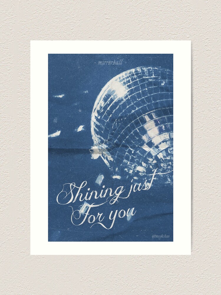 "Taylor Swift Folklore Mirrorball Poster" Art Print for Sale by ...