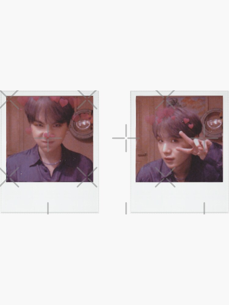 Yoongi Polaroids Sticker For Sale By Bts Core Redbubble