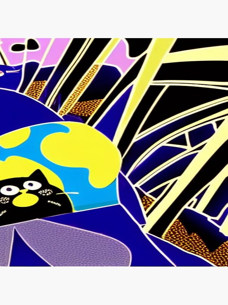 "Astounded Cat" Sticker for Sale by johnbarbersongs | Redbubble