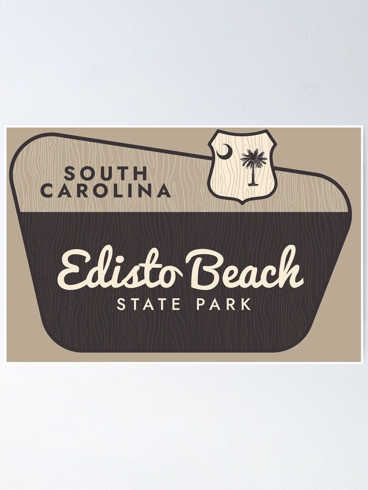 "Edisto Island State Park South Carolina Vintage Welcome Sign" Poster ...