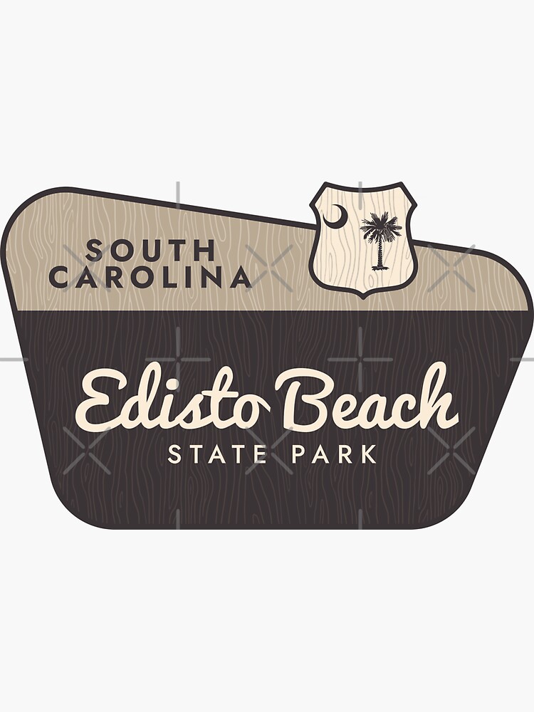 "Edisto Island State Park South Carolina Vintage Welcome Sign" Sticker ...