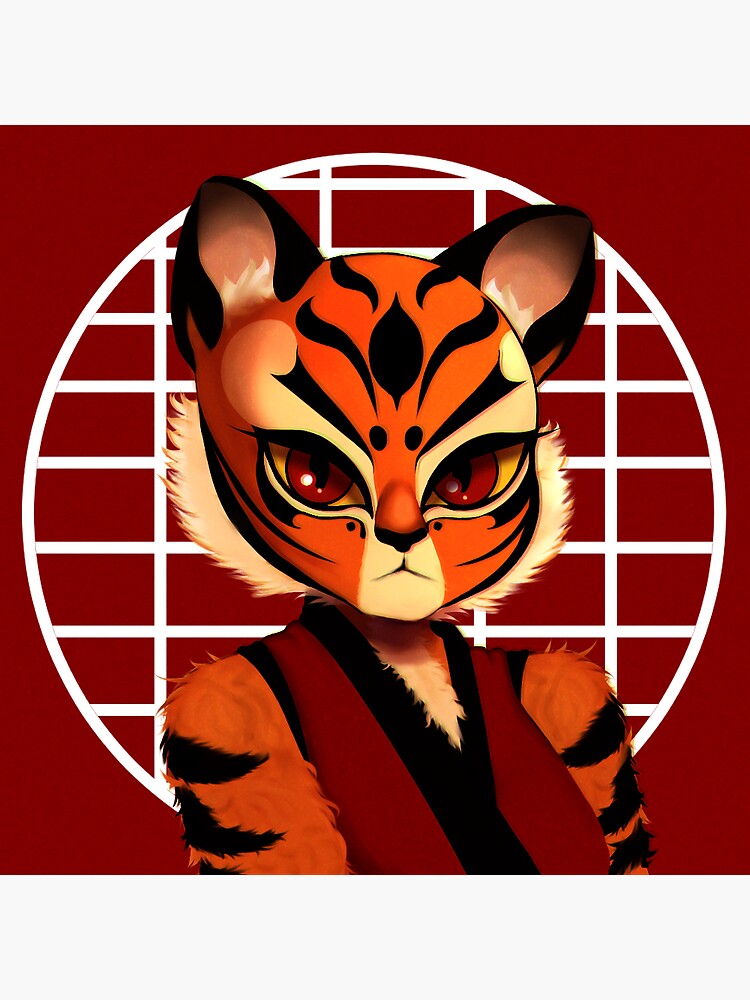 "KFP/ TIGRESS FURRY" Sticker for Sale by mandyr0se | Redbubble