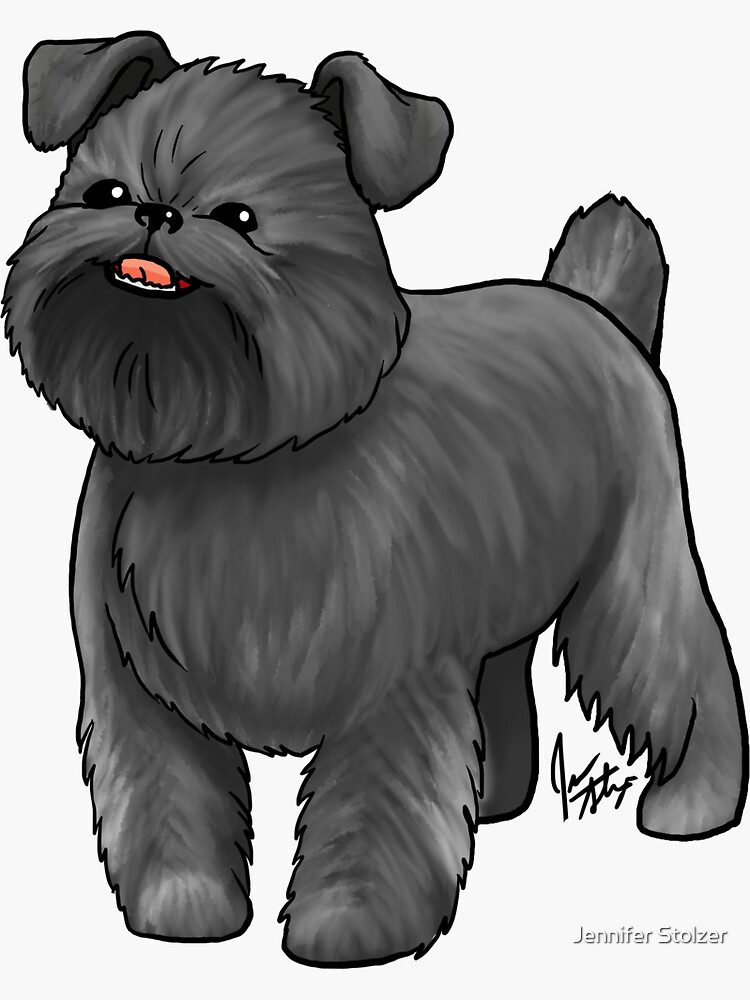 "Brussels Griffon - Natural Black" Sticker for Sale by jameson9101322 ...