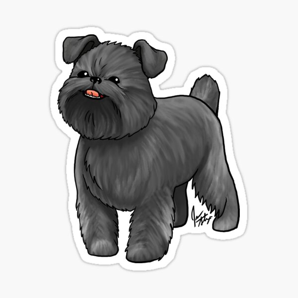 "Brussels Griffon - Natural Black" Sticker for Sale by jameson9101322 ...
