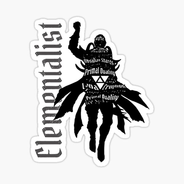 "Gloomhaven Elementalist Class Silhouette " Sticker for Sale by ...