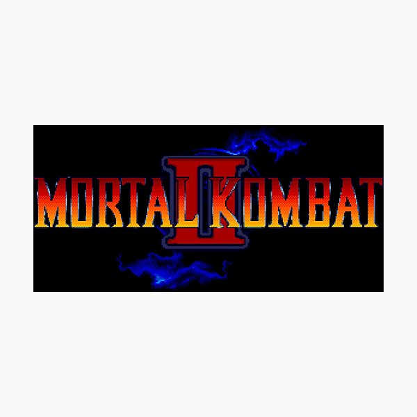 "Mortal Kombat 2 (Genesis Title Screen)" Photographic Print by ...