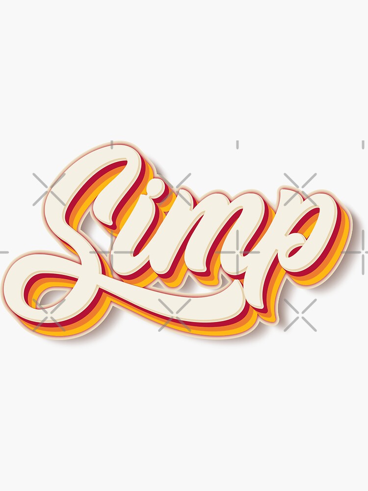 "Simp, stop simping" Sticker for Sale by StayWokeKings | Redbubble