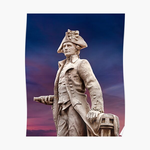 "Captain James Cook Statue" Poster for Sale by alex4444 | Redbubble