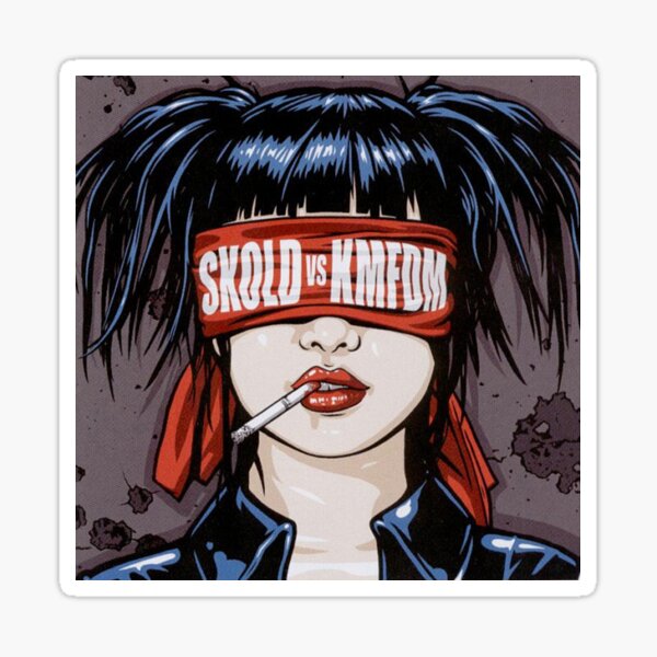Kmfdm Skold Album Cover Music Industrial Sticker Sticker For Sale By Miragaschokf Redbubble