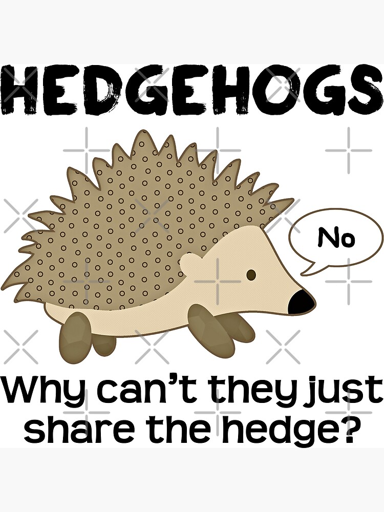 "Hedgehog Pun" Canvas Print by CafePretzel | Redbubble