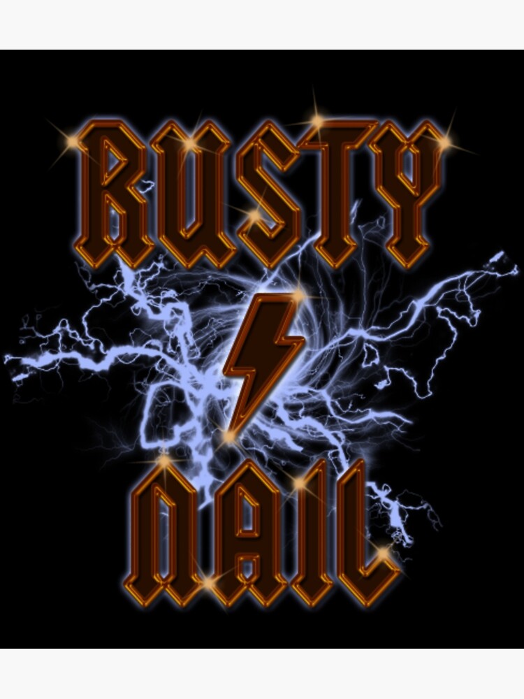 "Heavy Metal Rusty Nail Sticker" Poster for Sale by Sulkyyoung | Redbubble