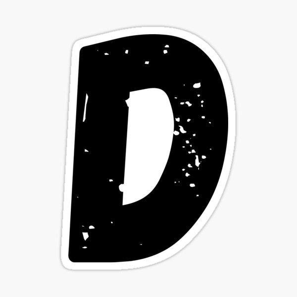 "Letter D Capital Alphabet" Sticker for Sale by MGBizStore | Redbubble