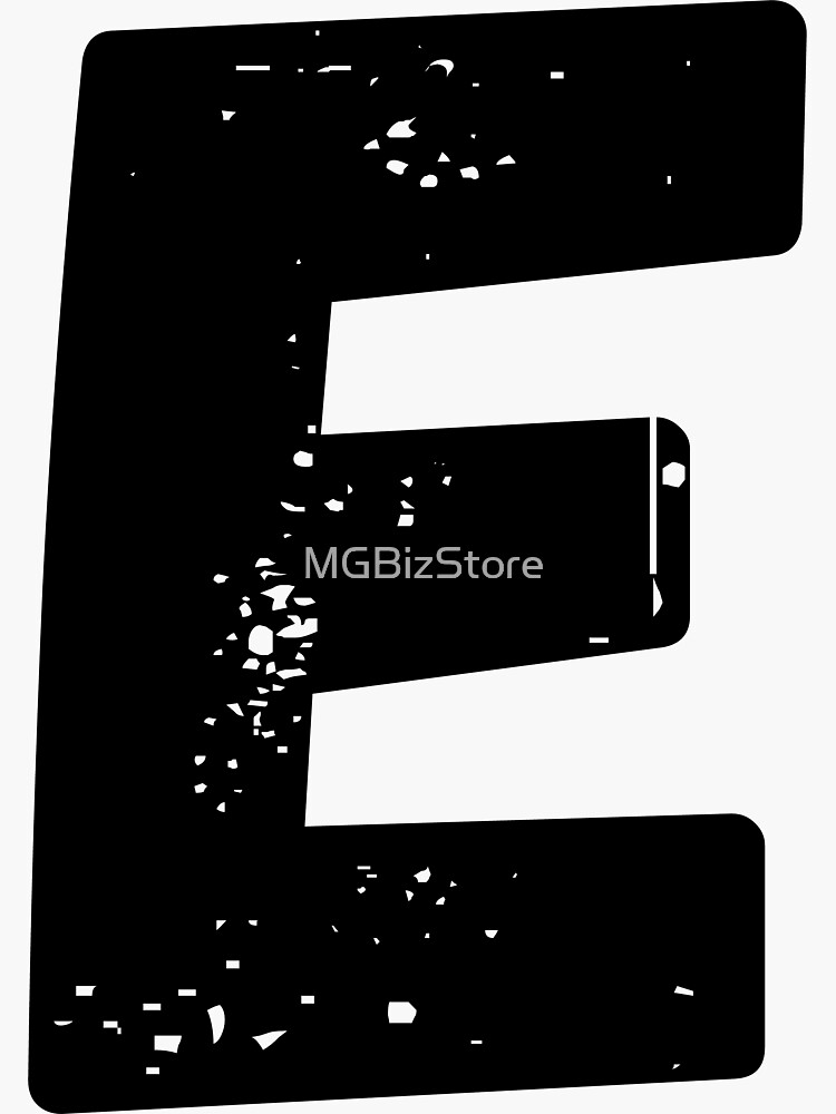"Letter E Capital Alphabet" Sticker for Sale by MGBizStore | Redbubble