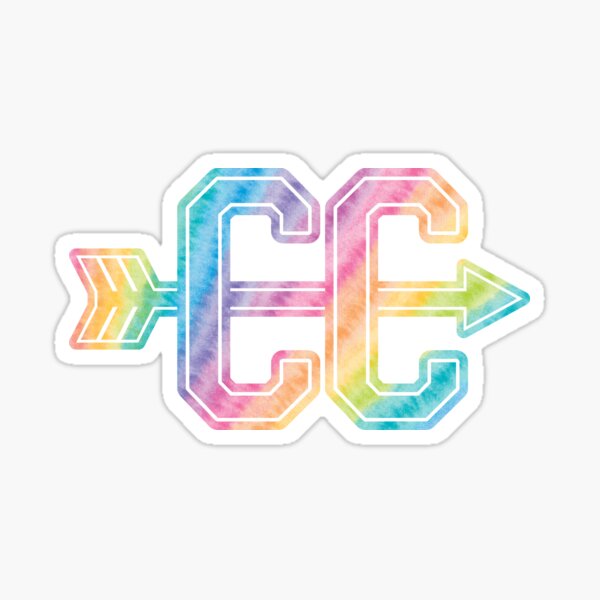 "Cross Country CC Logo" Sticker for Sale by BeaSchoney | Redbubble