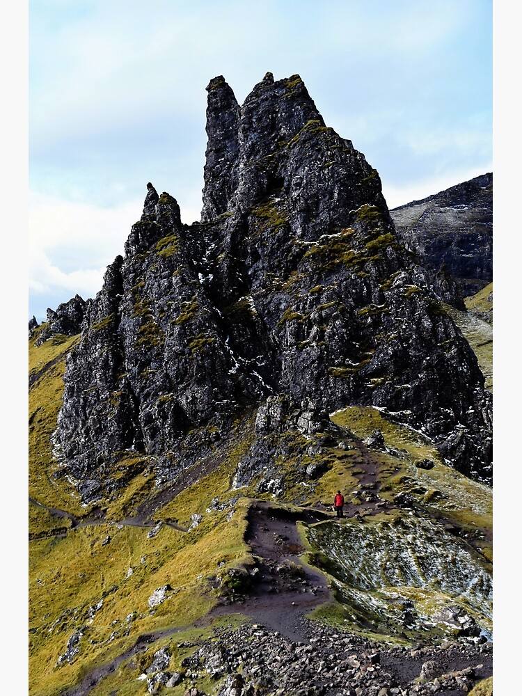 "Trotternish Ridge Climber on the Isle of Skye" Art Print for Sale by ...