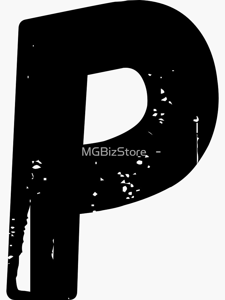 " Letter P Capital Alphabet" Sticker for Sale by MGBizStore | Redbubble