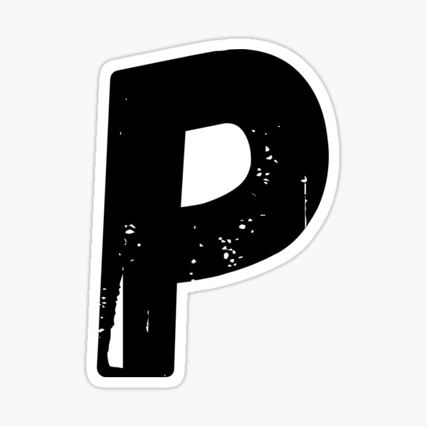" Letter P Capital Alphabet" Sticker for Sale by MGBizStore | Redbubble