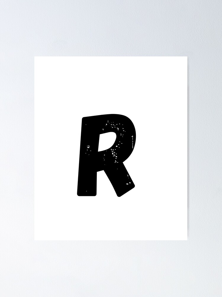 "Letter R Capital Alphabet" Poster for Sale by MGBizStore | Redbubble