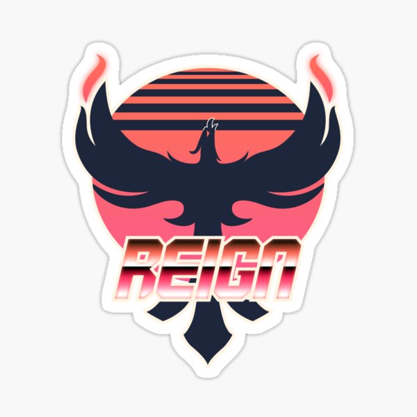 "Atlanta Reign Synthwave Logo" Sticker for Sale by EsperOnline | Redbubble