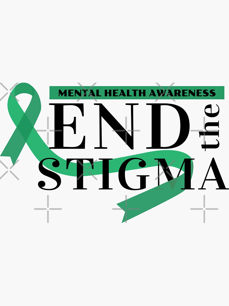 "End the Stigma | Mental Health" Sticker for Sale by blithe08 | Redbubble