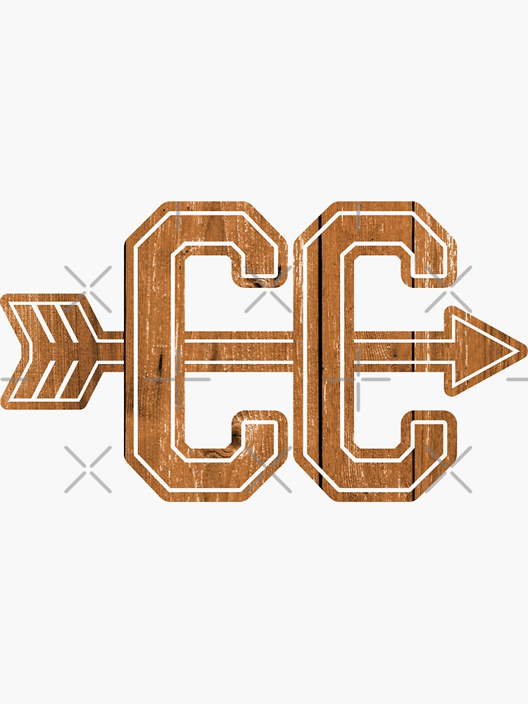"Cross Country CC Logo" Sticker for Sale by BeaSchoney | Redbubble