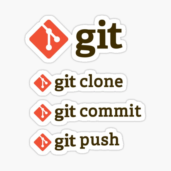 "git commands sticker set" Sticker by yourgeekside | Redbubble