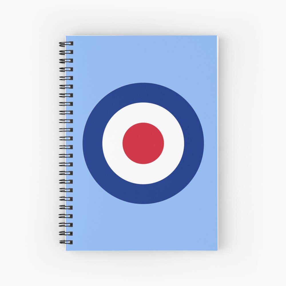 "RAF Roundel - Type D" Spiral Notebook for Sale by lyvershop | Redbubble